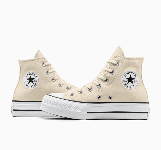 Chuck Taylor All Star Lift Platform Canvas Natural Ivory/White/Black ...