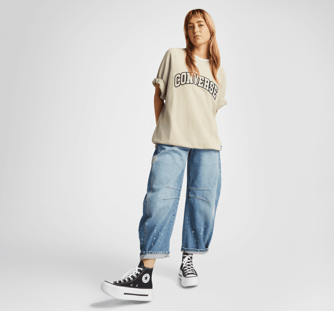 Chuck Taylor All Star Lift Double Stack Black/White/Black A12975C