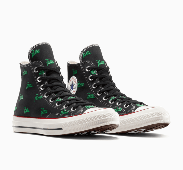 Converse x Patta Chuck 70 Black/Jolly Green A13857C