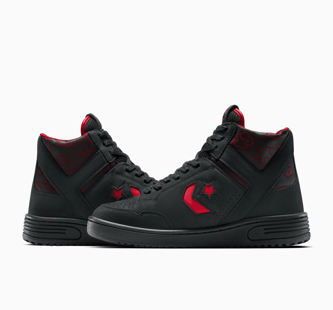 Converse x NARUTO SHIPPUDEN Itachi Weapon Black/Red/Moonbathe A14835C